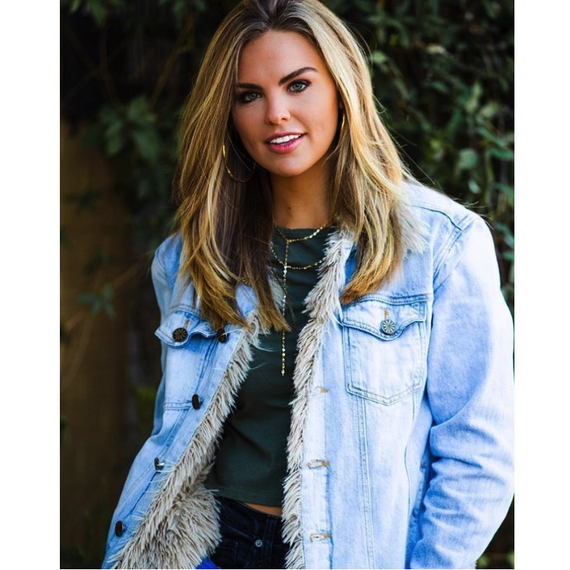 Hannah Brown’s Fur Lined Denim Jacket | Big Blonde Hair