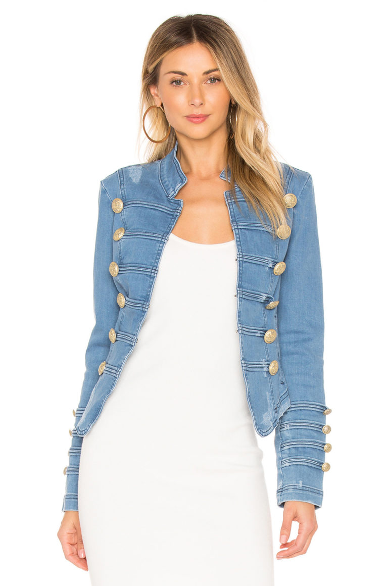 Emily Simpson’s Denim Military Jacket | Big Blonde Hair