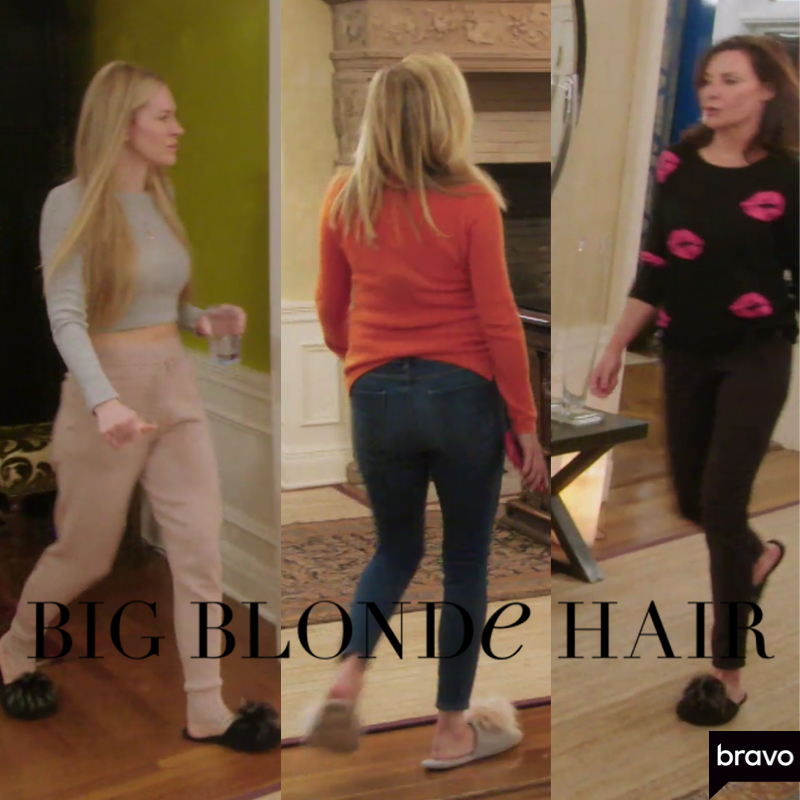 RHONY’s Pom Pom Slippers in The Berkshires | Big Blonde Hair