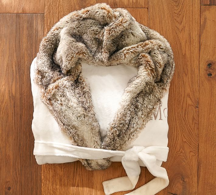 Garcelle Beauvais' Fur Hooded Robe