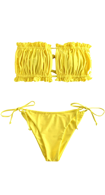 Teresa Giudice’s Yellow Ruffle Bikini | Big Blonde Hair