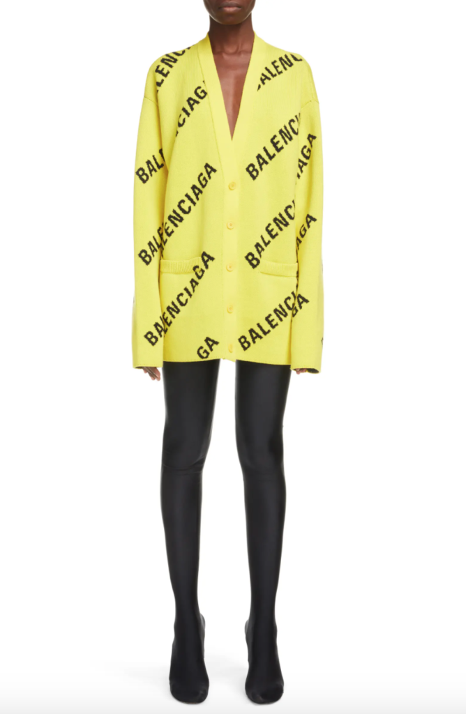 Wendy Osefo's Neon Yellow Balenciaga Cardigan