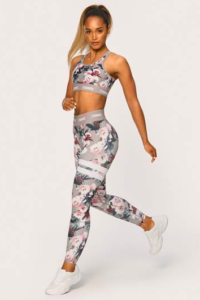 Gabrielle Kniery's Floral Print Leggings