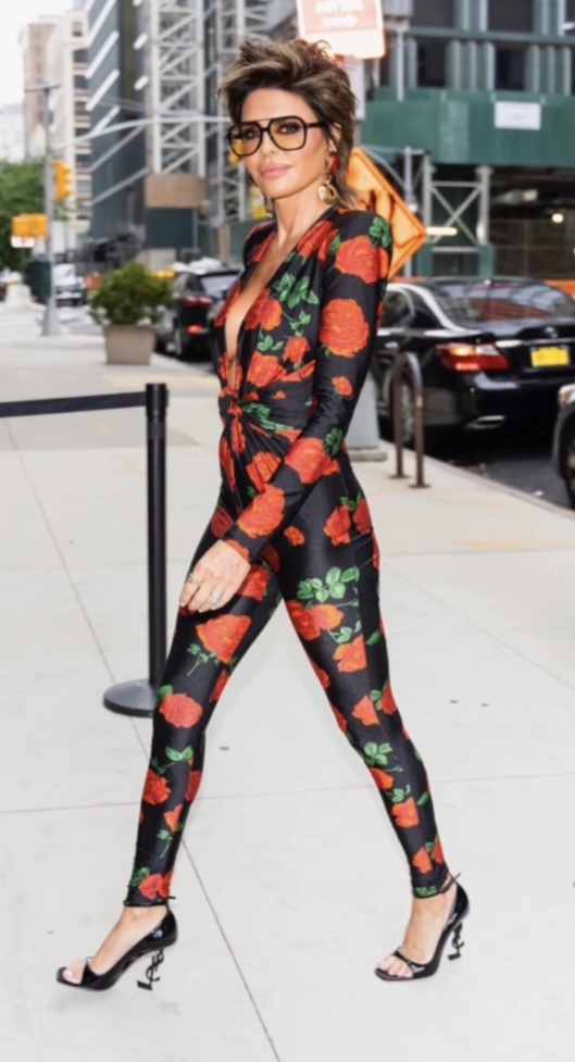 Lisa Rinna's Rose Print Jumpsuit