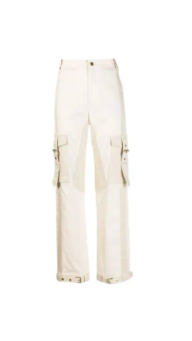 Lisa Barlow’s Ivory Cargo Pants and Tan Crossbody Bag | Big Blonde Hair