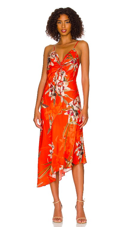 Jenn Fessler's Red Floral Dress | Big Blonde Hair