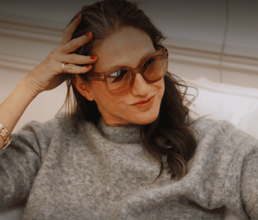 Jenna Lyons' Brown Sunglasses