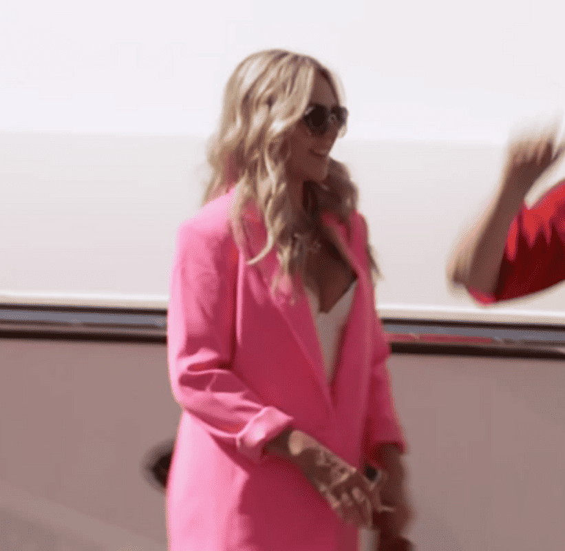 Tamra Judge's Pink Blazer and Short Set