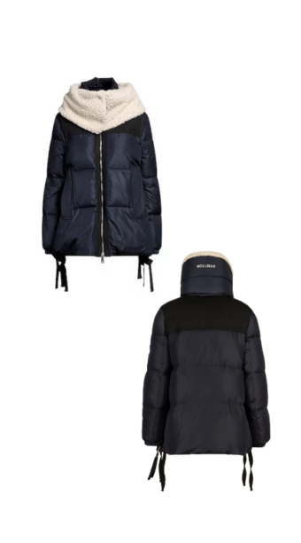 Jenna Lyons' Shearling Trim Puffer Jacket
