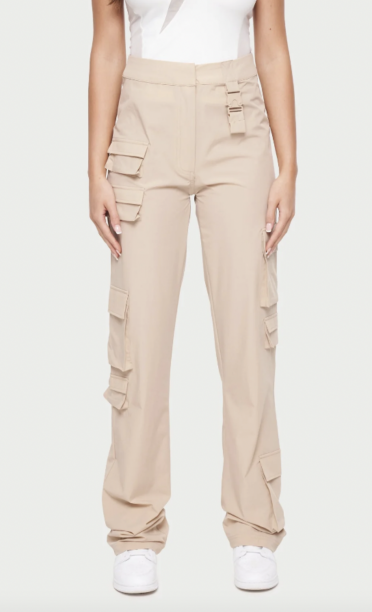 Lisa Barlow's Tan Ribbed Top & Cargo Pants