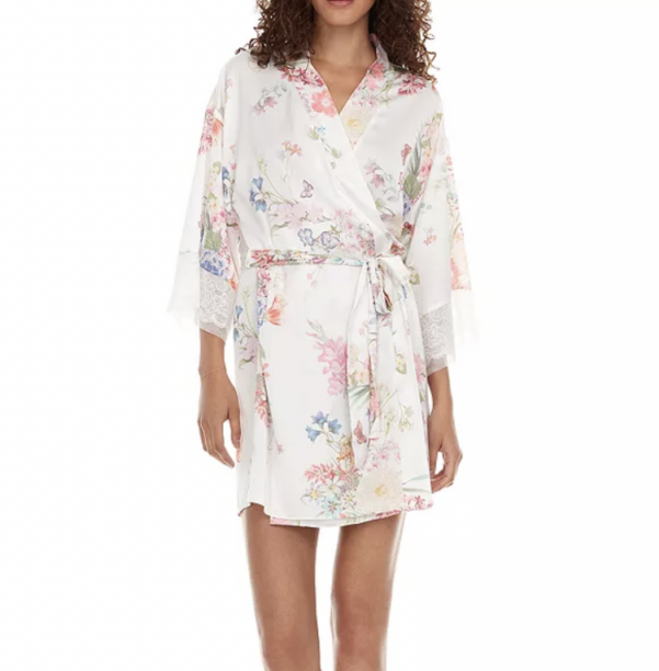 Lisa Barlow's Floral Satin Robe