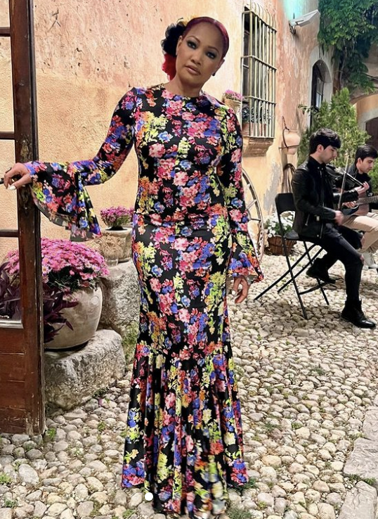 Garcelle Beauvais' Floral Maxi Dress