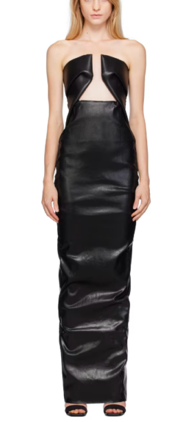 Lisa Hochstein's Brown Leather Dress on WWHL