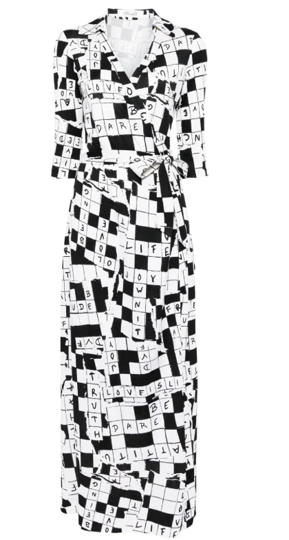 Garcelle Beauvais' Black and White Puzzle Dress