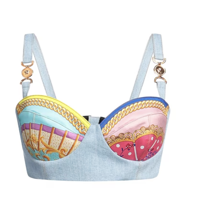 Lesa Melan's Blue Cropped Top